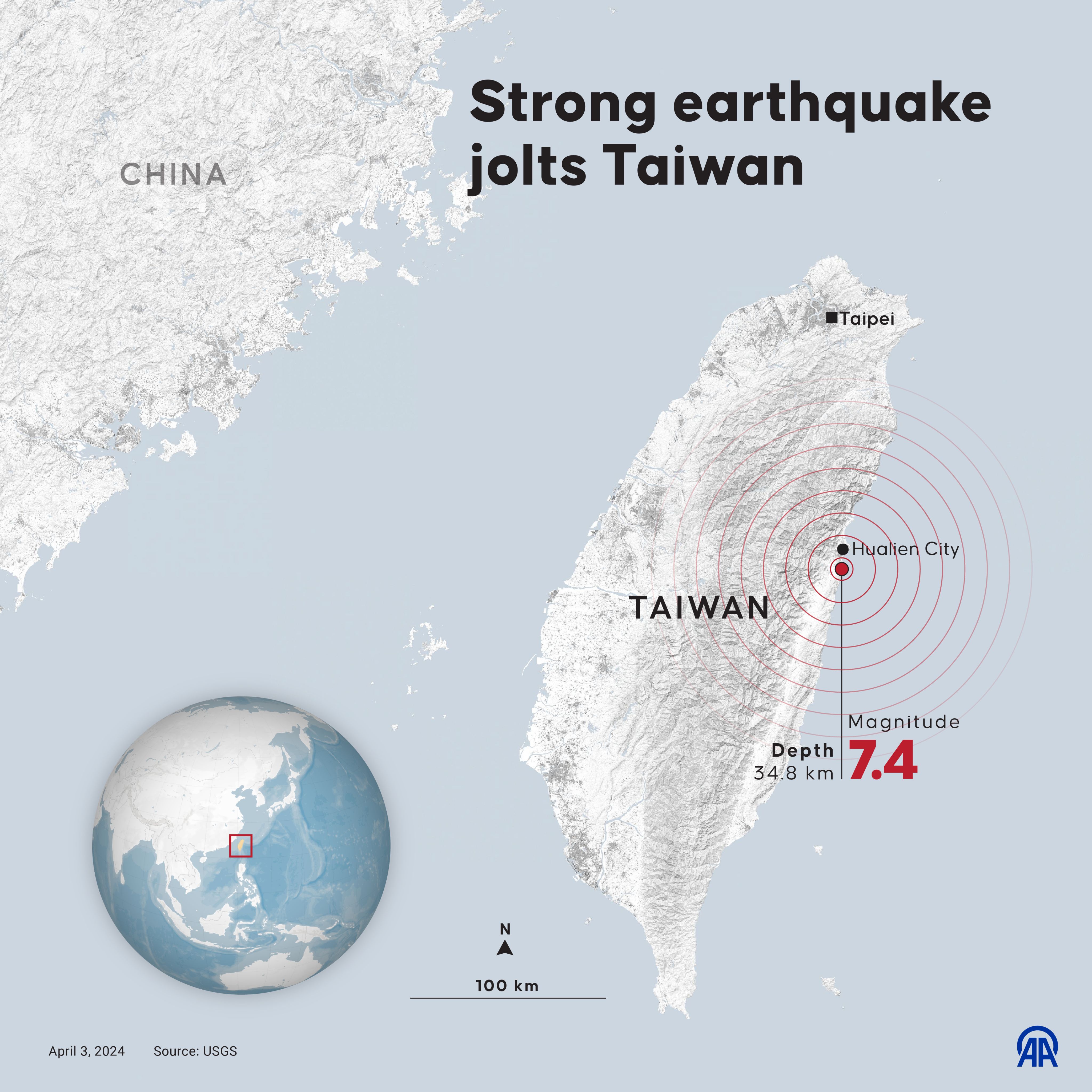 In pictures: Taiwan's biggest earthquake in decades