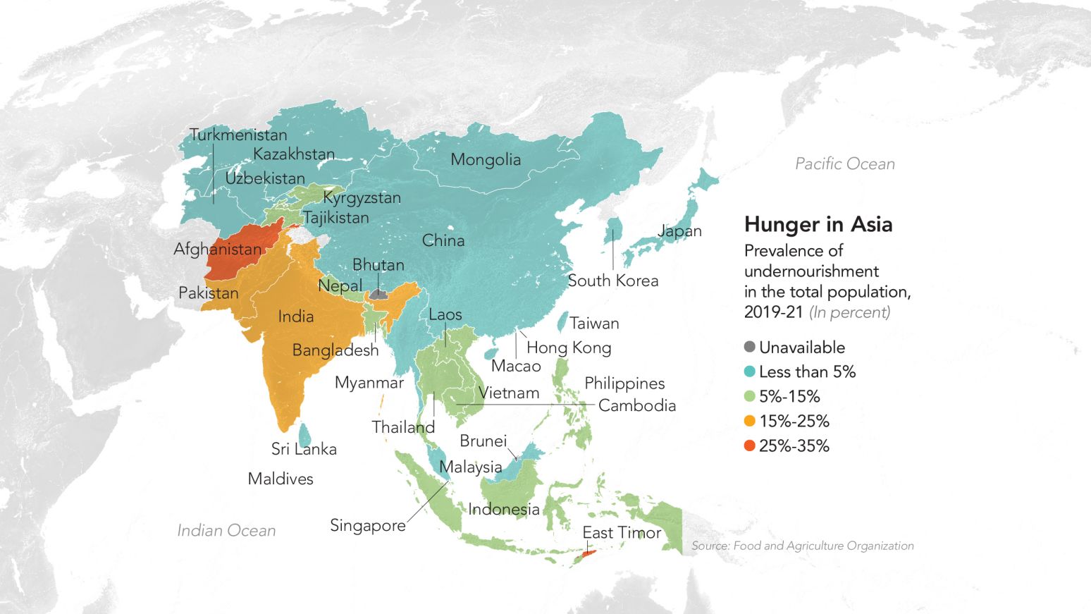 Hunger in Asia on the rise