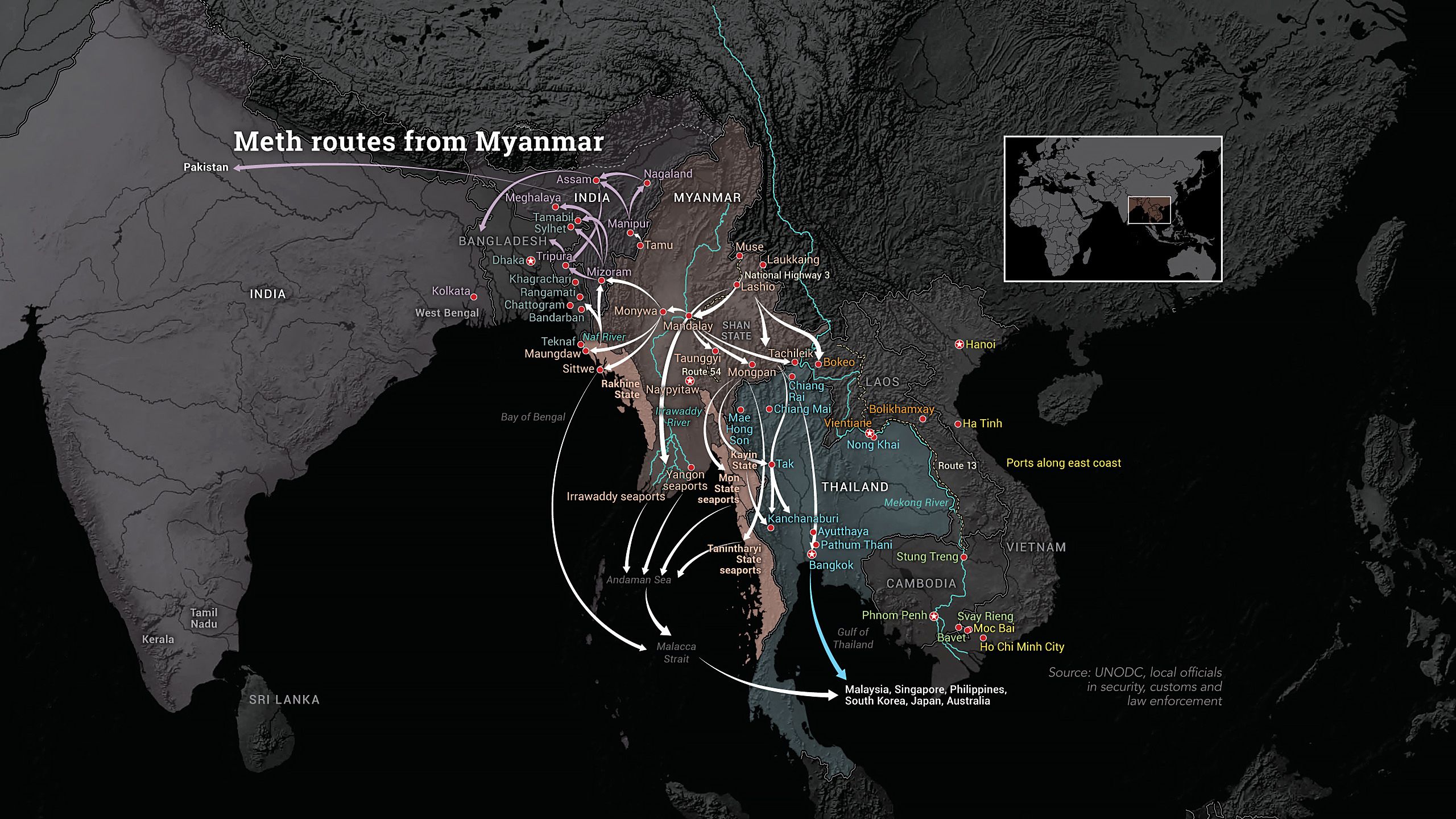 From India to Australia, Myanmar is flooding Asia with cheap meth