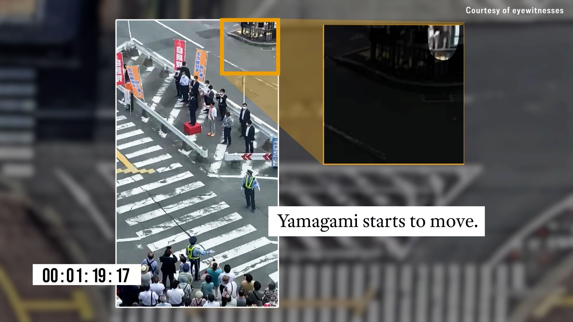 Nikkei analysis of 146 seconds before former prime minister's assassination